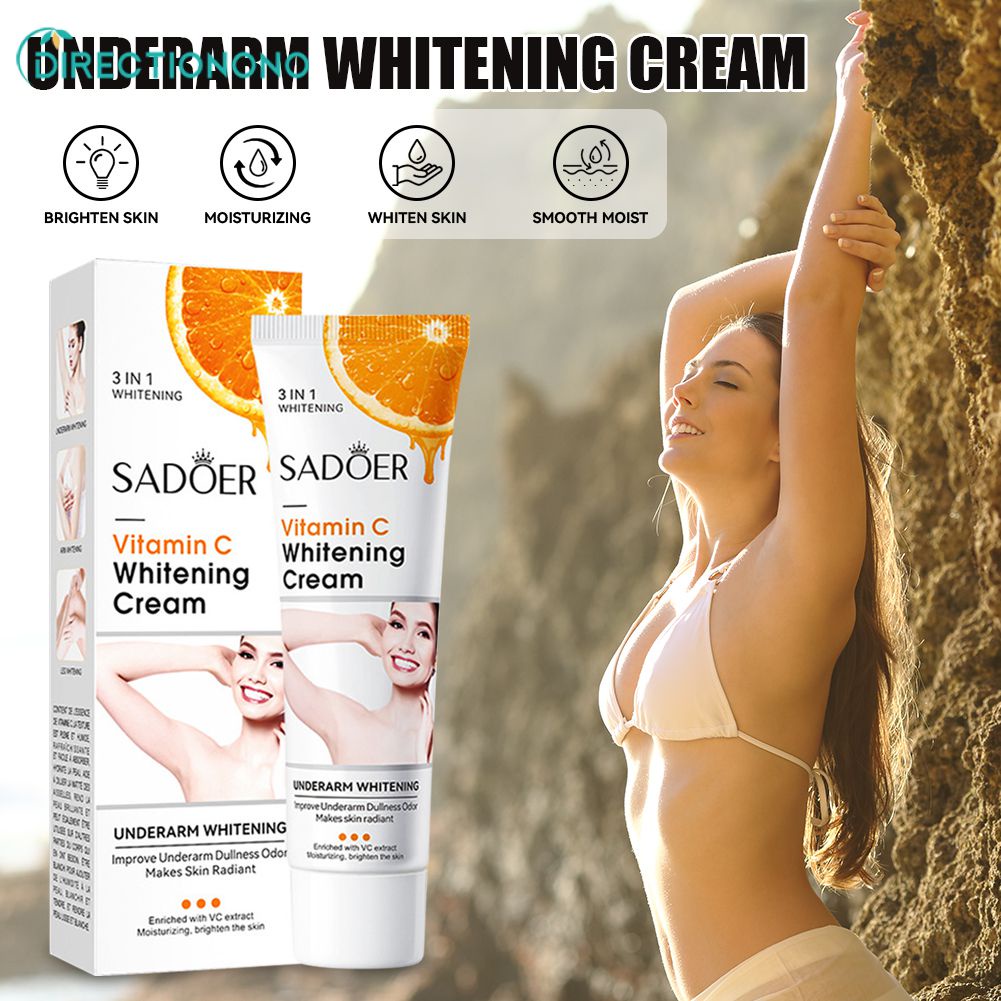 Sadoer Whitening Vitamin C Cream Brightening Armpit Private Parts Knee Reduces Melanin Smoothing ...