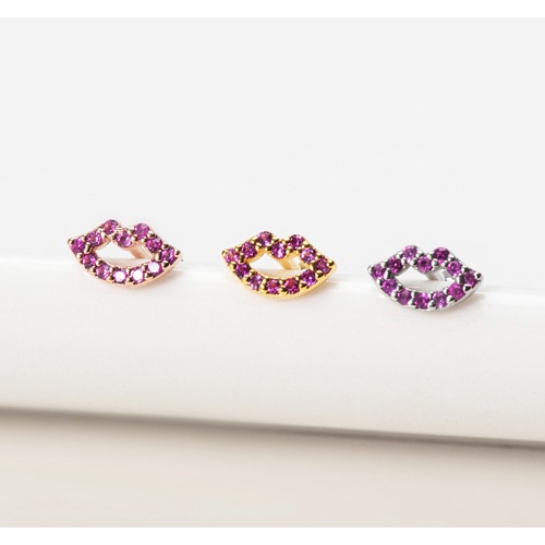 925 Silver -- Kiss Lip Piercing | Shopee Malaysia