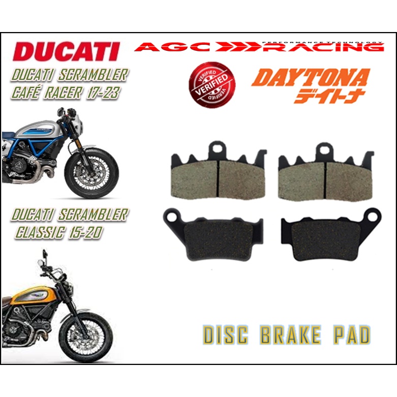 DUCATI DISC BRAKE PADS 803 SCRAMBLER CAFE RACER 17-23 SCRAMBLER CLASSIC ...