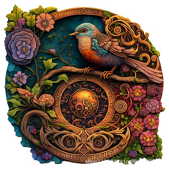Animal Wooden Puzzle Refined Bird Figure 3D A3 A5 Wall Decor Crafts ...