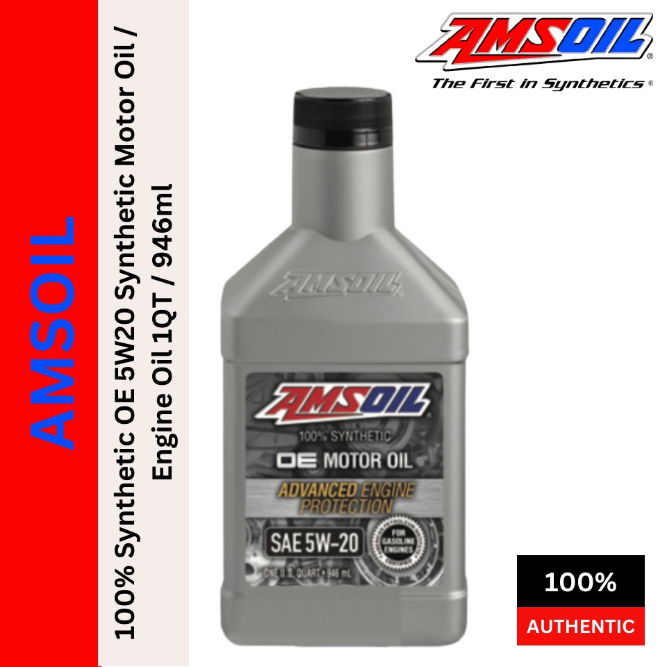 (𝐌𝐀𝐃𝐄 𝐈𝐍 𝐔𝐒𝐀) AS-4-OEM-QT Amsoil 100% Synthetic OE 5W20 Synthetic Motor Oil / Engine Oil 1QT ...