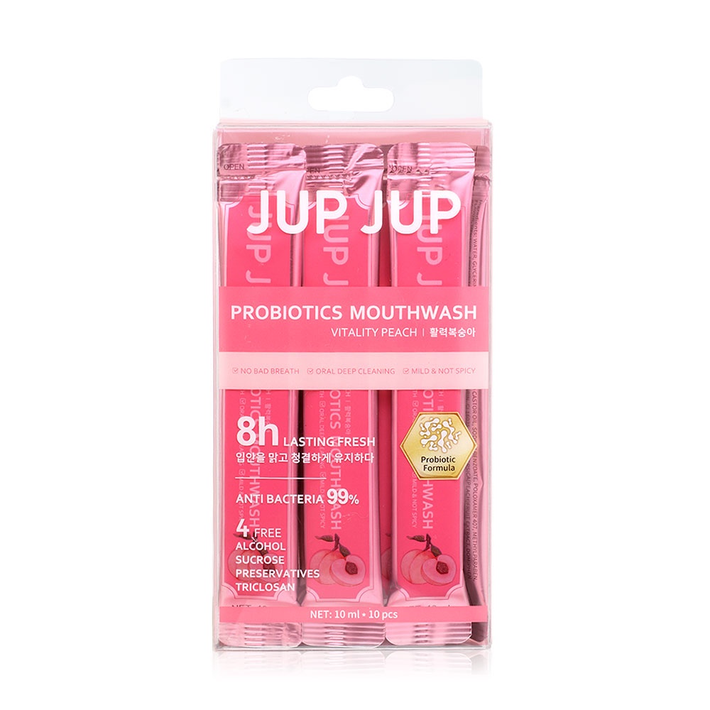 JUP JUP Probiotics Mouthwash - Vitality Peach/Fresh Grapefruit/Cool ...
