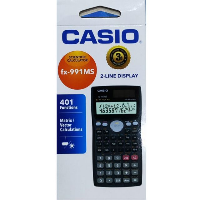 Casio Scientific Calculators - 10 2 digits Dot Matrix Display FX-991MS ...