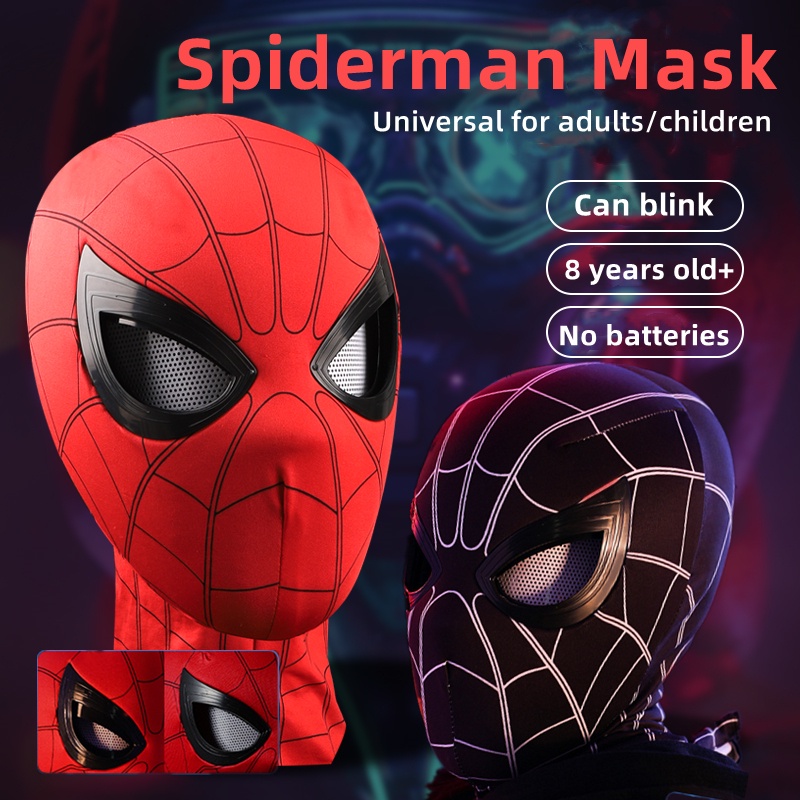 Spiderman Mask Moving Eyes Spiderman Costume for Kids Halloween Costume ...
