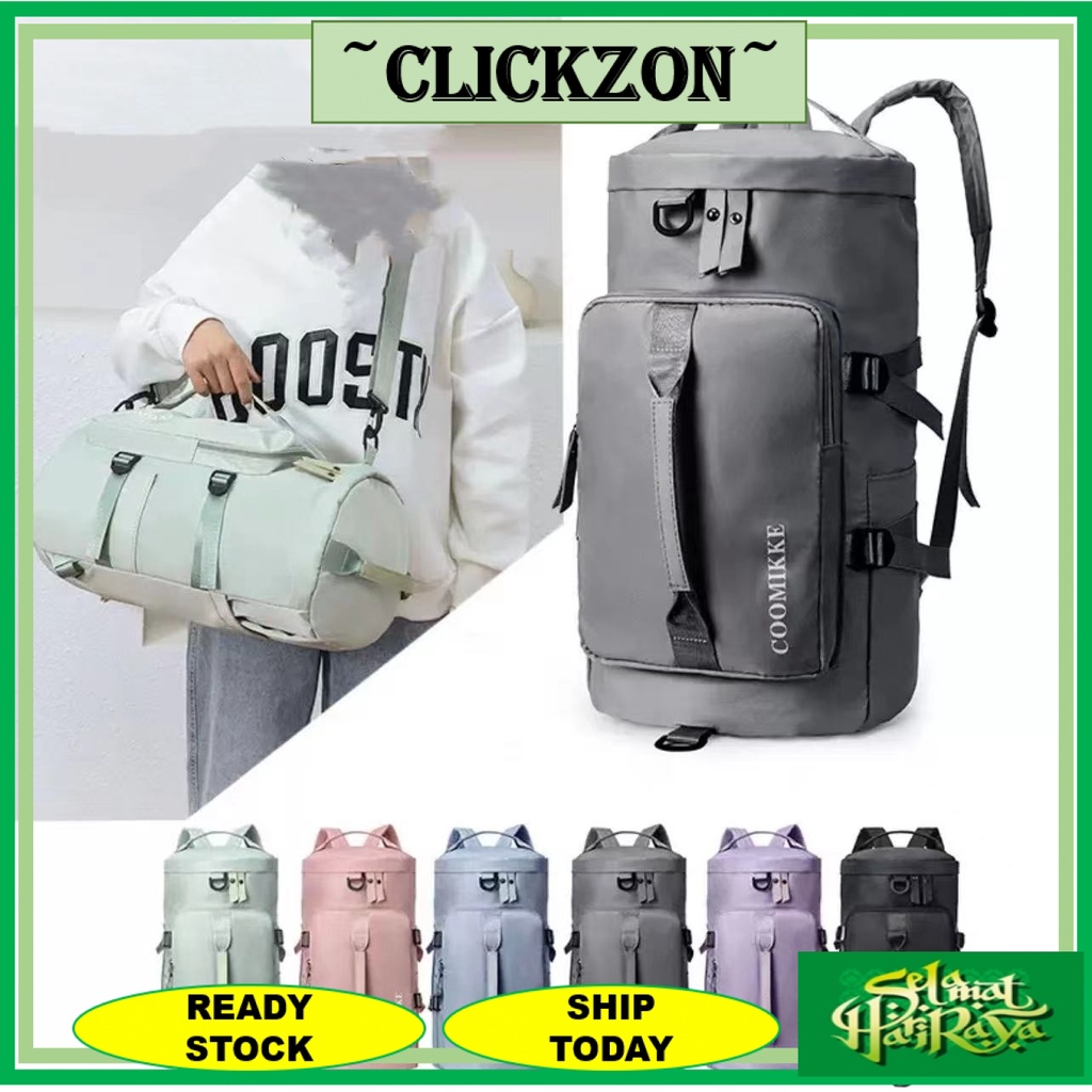 READY STOCK⭐ CLICKZON Oxford Cloth Backpack Korean Style Large-capacity ...