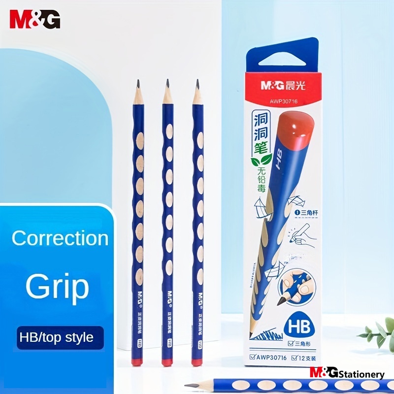 M&G Hole Pencil Elementary School Students Safety Pencil Correction ...
