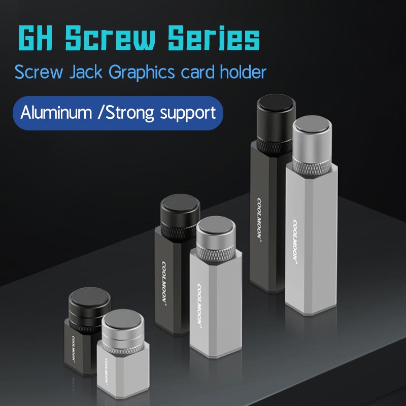 COOLMOON Screw Jack Graphics Card Holder Fixed Support Frame Adjustable ...