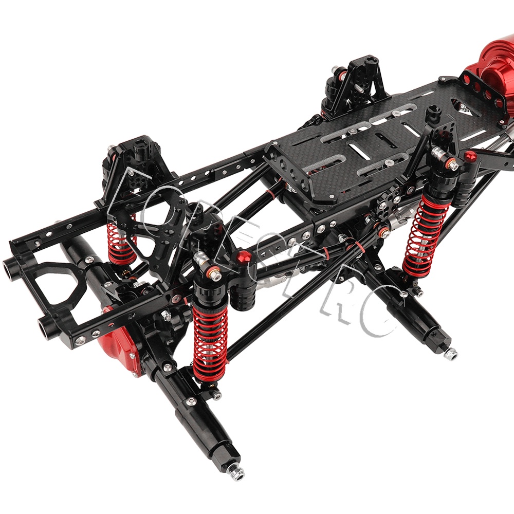 Metal 8x8 RC Car Chassis Frame 601mm Wheelbase with 2 Front Steering ...