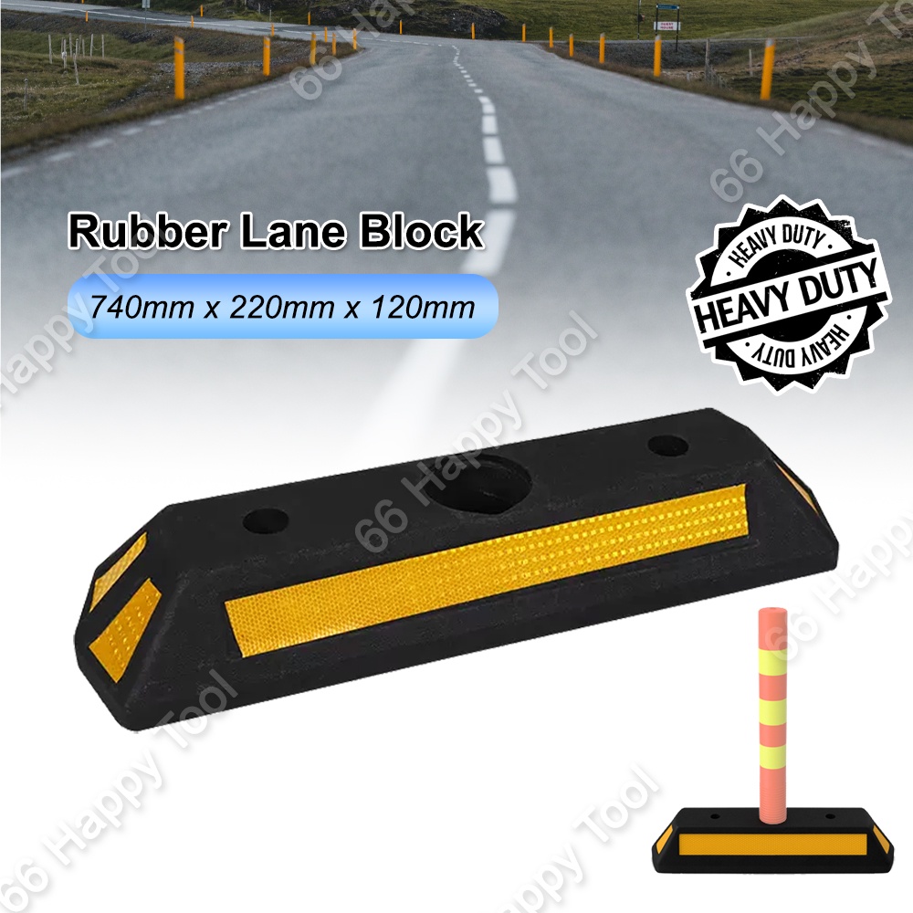Rubber Lane Block Heavy Duty Flexible Pole Cone (no include cone) Car ...