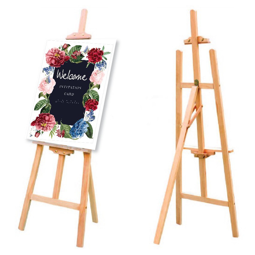 [READY STOCK] 150cm / 175cm Premium Pine Wooden Easel Stand / Drawing ...
