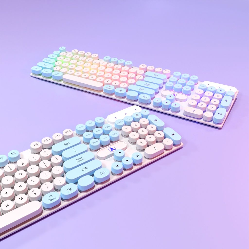 WIRED RGB Keyboard RGB Rainbow Light Colourful Keypad | Shopee Malaysia