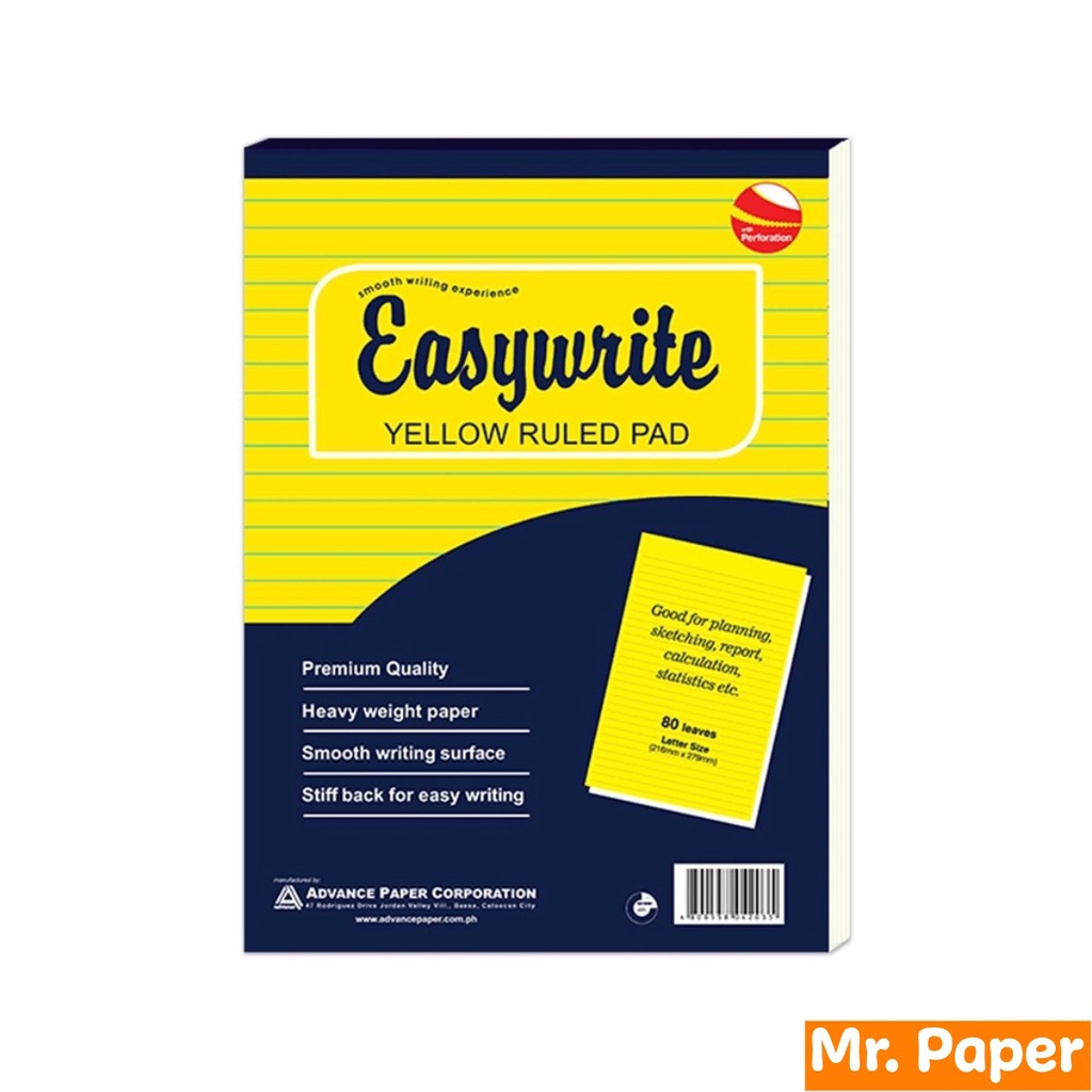 Easywrite Yellow Pad | Mr. Paper | Shopee Malaysia