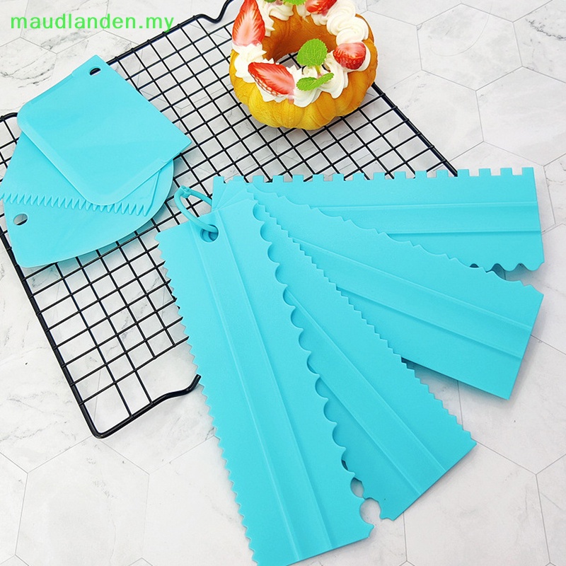 maudlanden 4 Pieces Cake Comb Scraper Cream Flattener Cake Trowel ...