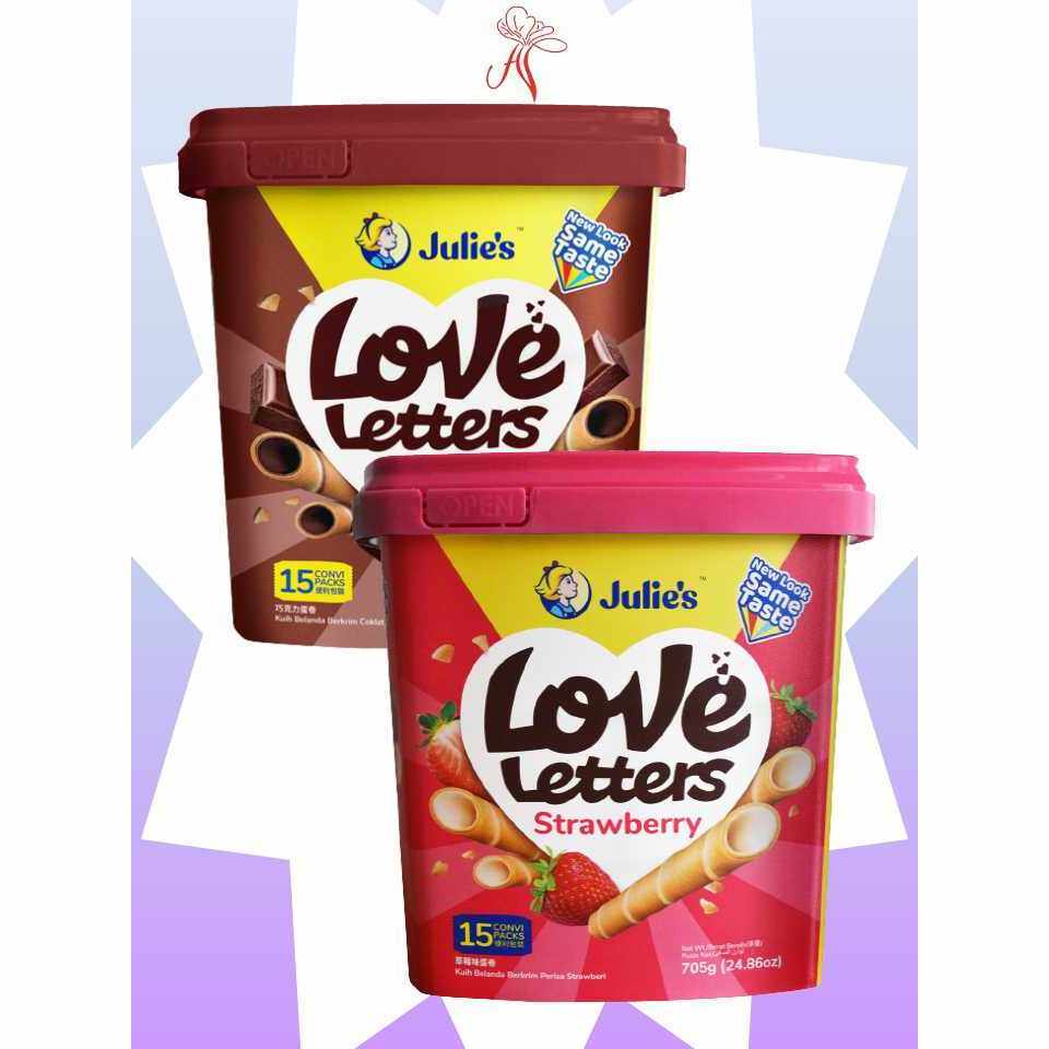 Julie's Love Letters Convi Packs 360g/ Khong Guan Lemon Puff 8 packs ...