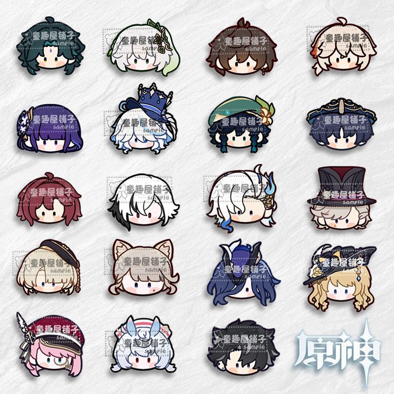 Wriothesley Lyney Neuvillette Badges Pins Anime Genshin Impact Women ...