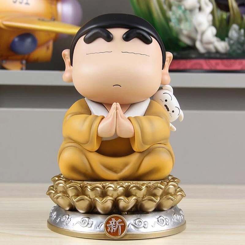 Ready Stock Buddha Crayon Shin-Chan Model Mercy GK Statue Good Luck ...