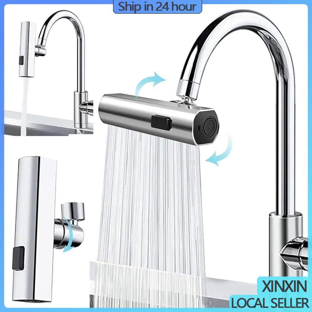 Multifunctional Sink Faucet Kitchen 3 Modes Water Outlet Universal 360 ...