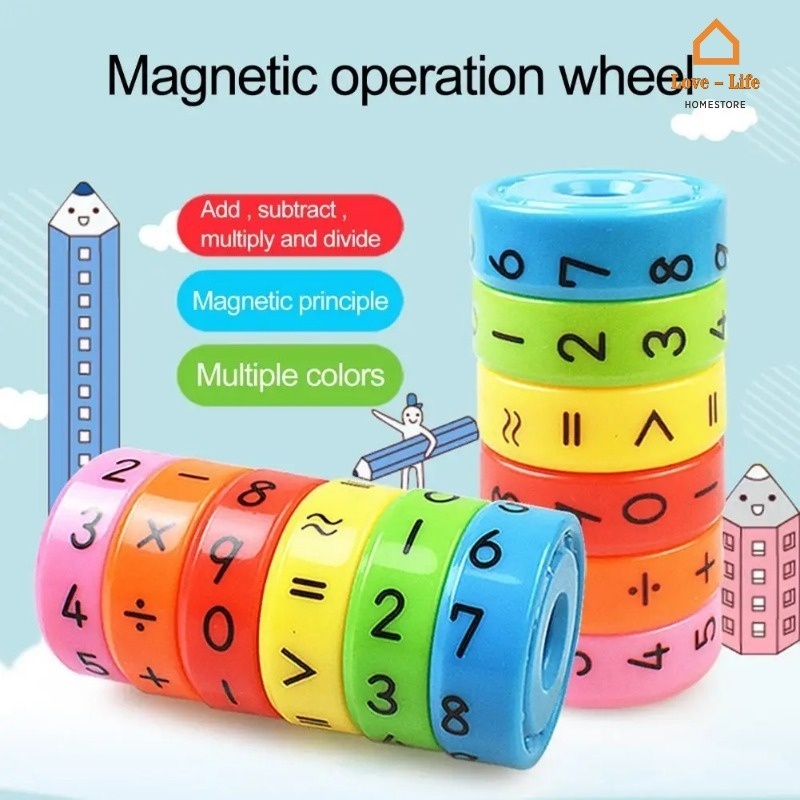 Children Numbers Magic Digital Cube Toy Montessori Puzzle Game Kids ...