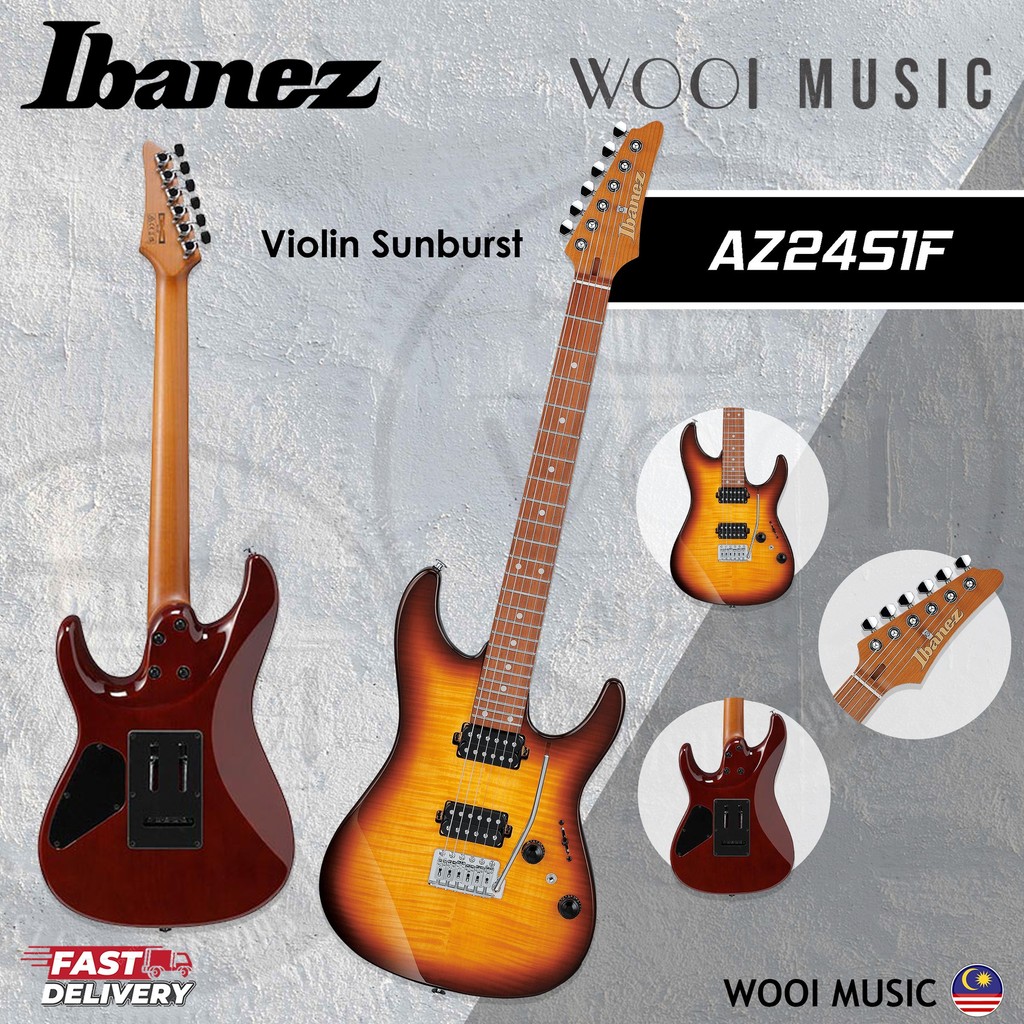 Ibanez AZ24S1F-VLS AZ Standard Series Electric Guitar - Violin Sunburst | Shopee Malaysia