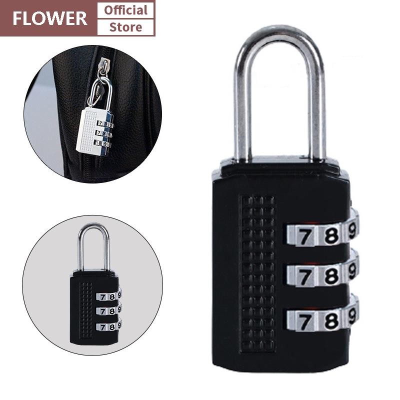 FOF 3 Digit Number Combination Pad Lock Padlock Outdoor Waterproof Lock ...
