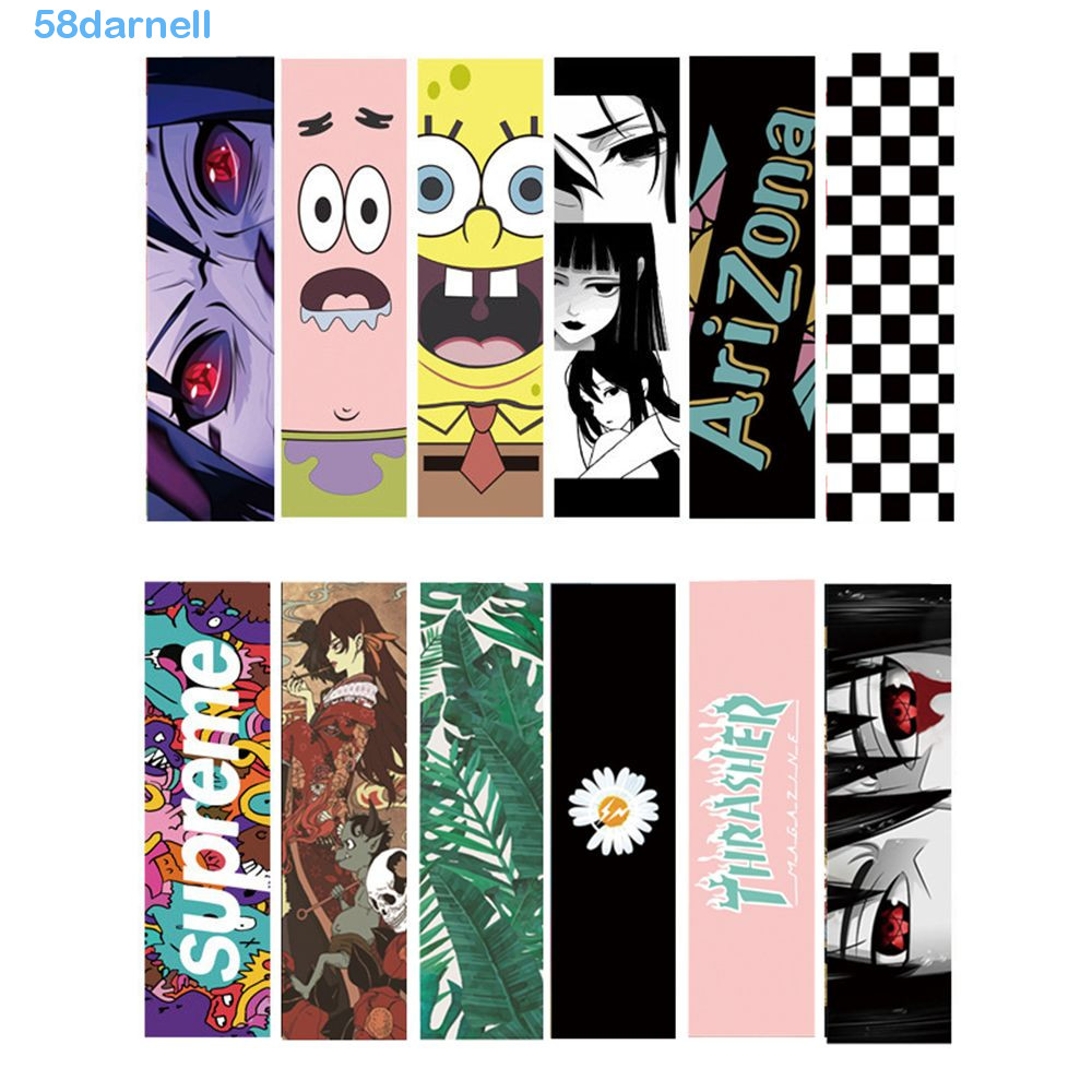 DARNELL Skateboard Sandpaper 84x23cm Emery Decorative Sticker Electric ...