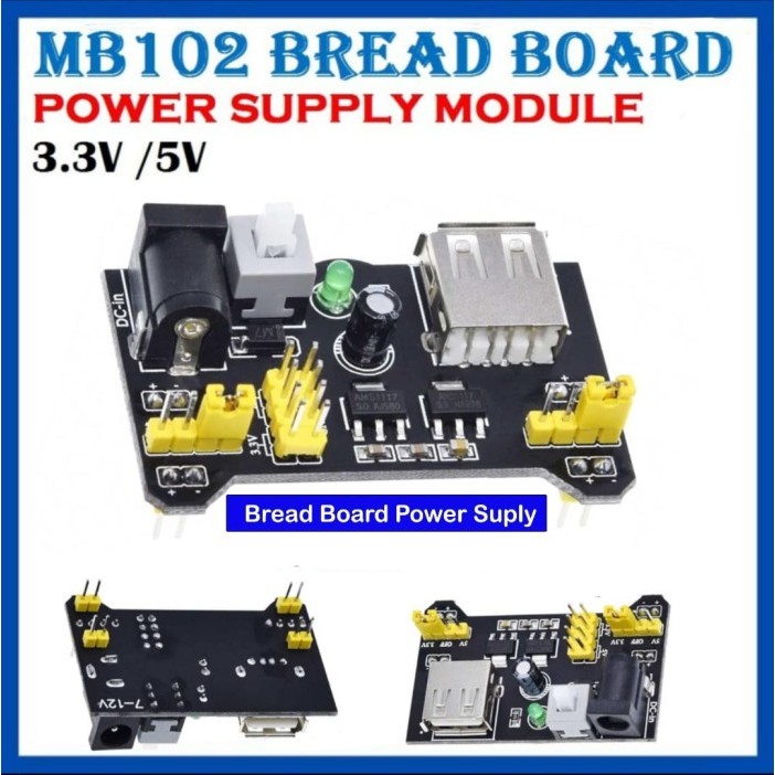 Ss3 MB102 Breadboard Power Supply Module 3.3V 5V Module PSU Project Arduino TOOL PART | Shopee ...
