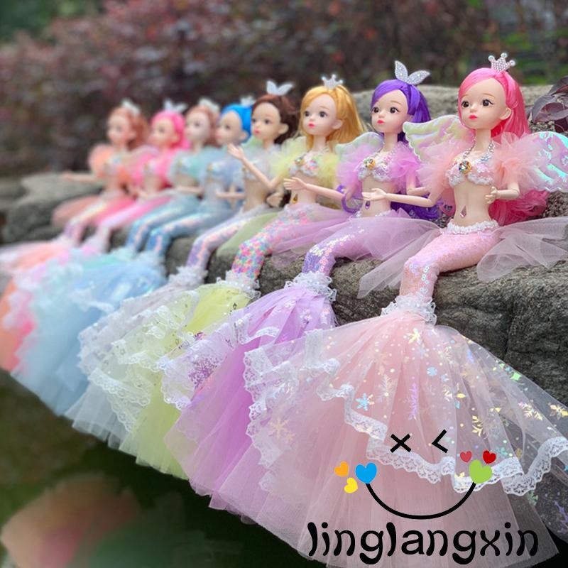 LLX-Barbie Mermaid Dolls with 11 Removable Joints Mermaid Dolls ...