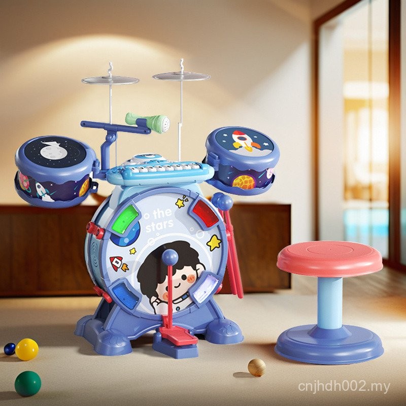 Shopee Official Children Shelf Drum Beginner Toys Children Home Practice Jazz Drum 3-6 Years Old ...