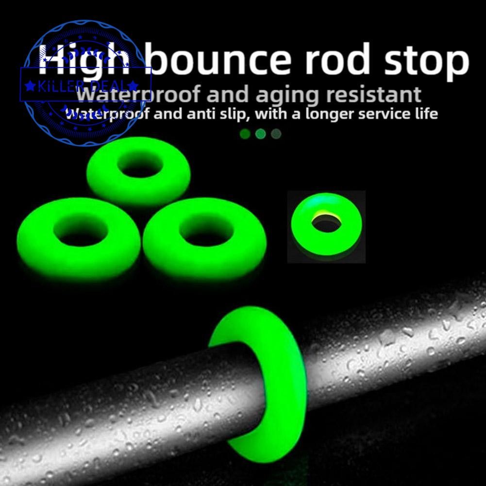 10/fishing Pole Anti-slip Stopper Fish Rod Stand Ring Protector Stop ...