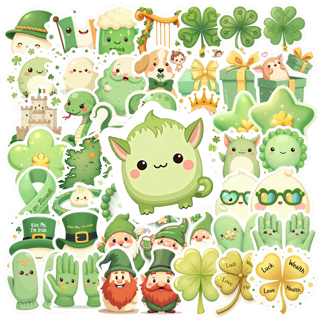 50pcs Cute Cartoon Snake Stickers Halloween Animal Stickers Jungle ...