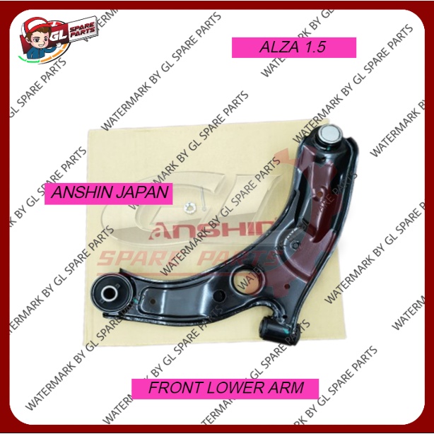 FRONT LOWER ARM PERODUA ALZA 1.5 (ANSHIN JAPAN) LOWER ARM WITH BALL ...