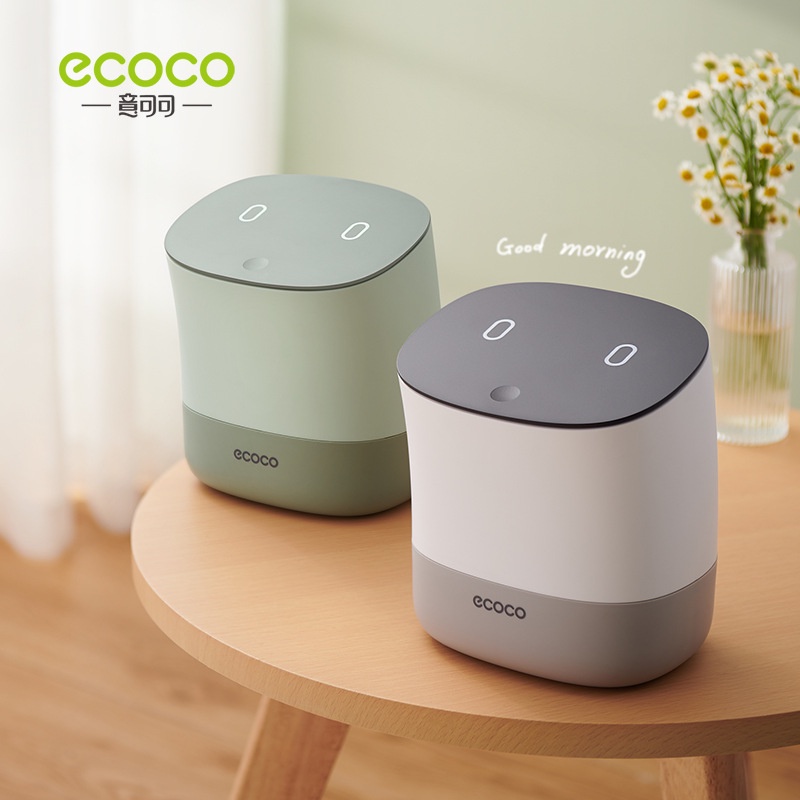Ecoco Desktop Trash Can Small Household Living Room Bedroom Office Desk ...