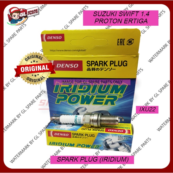 ORIGINAL DENSO IRIDIUM SPARK PLUG SUZUKI SWIFT 1.4 PROTON ERTIGA (IXU22 ...