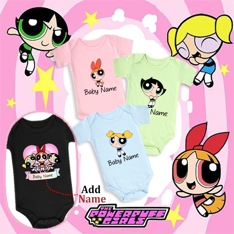 Haginbaby Powerpuff Girls with Name Customized Baby Onesie Personalized ...
