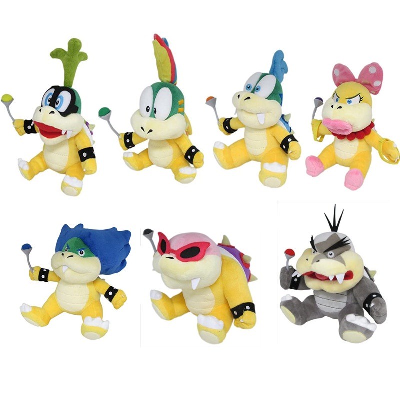 Super Mario Bros. Roy Lemmy Iggy Larry Wendy Ludwig Von Morton Jr. Koopa Plush Kids Stuffed Toys ...