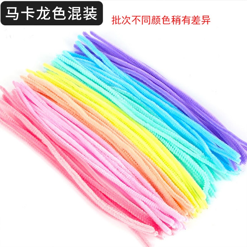 100pcs fuzzy wire flower Colorful Dense fuzzy wire pipe cleaner craft ... 100pcs fuzzy wire flower Colorful Dense fuzzy wire pipe cleaner craft ...