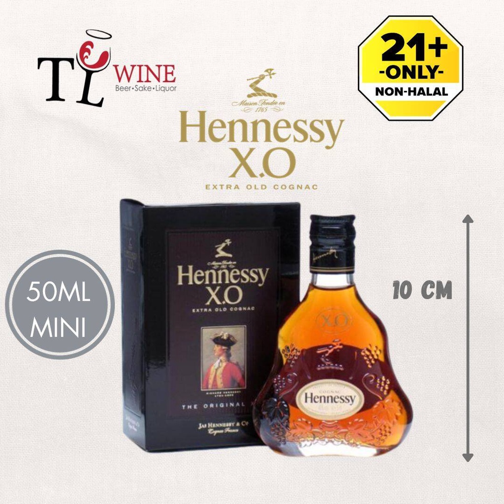 Hennessy XO Cognac Miniature 5cl 50ml mini Alc: 40% Duty paid 100% ...