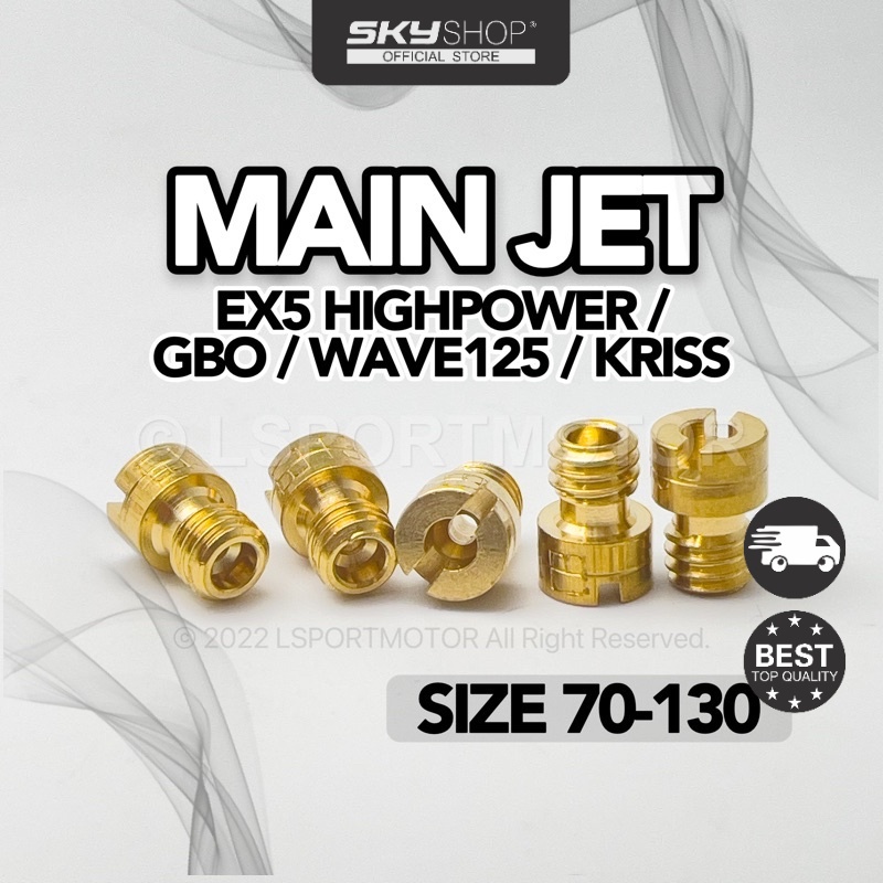 1PC 🔥 HONDA EX5 HIGHPOWER / GBO / WAVE125 / KRISS MAIN JET (SIZE 70 ...