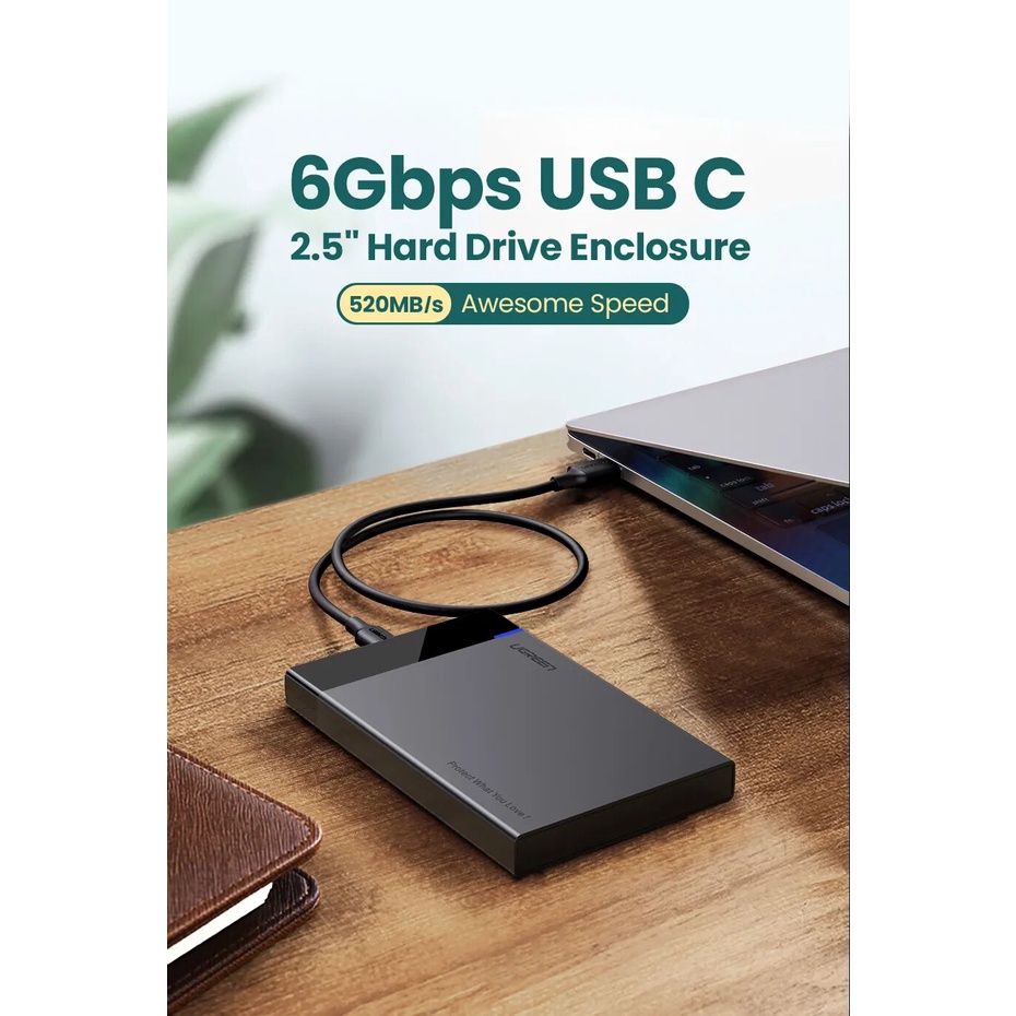 Ugreen 2.5 HDD SSD Case SATA to USB 3.1 Adapter Case HD External Hard ...