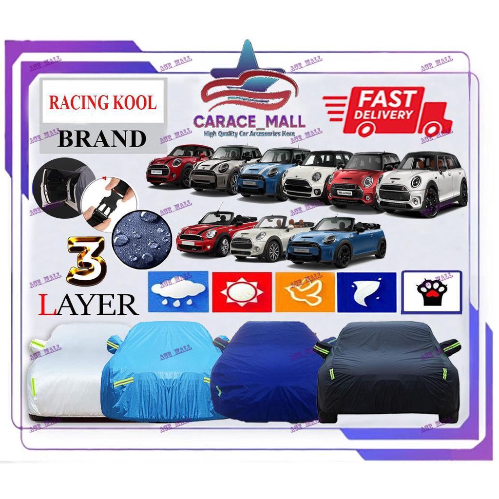 Mini Cooper 3 door Clubrnan Convertible All Size Protection CarCover ...