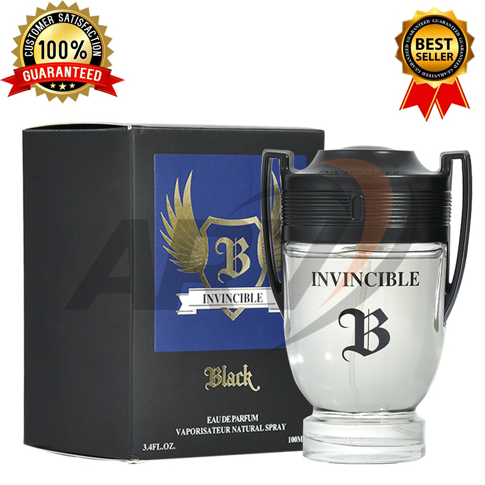 Invincible Black EDP Perfume For Men 100Ml | Shopee Malaysia