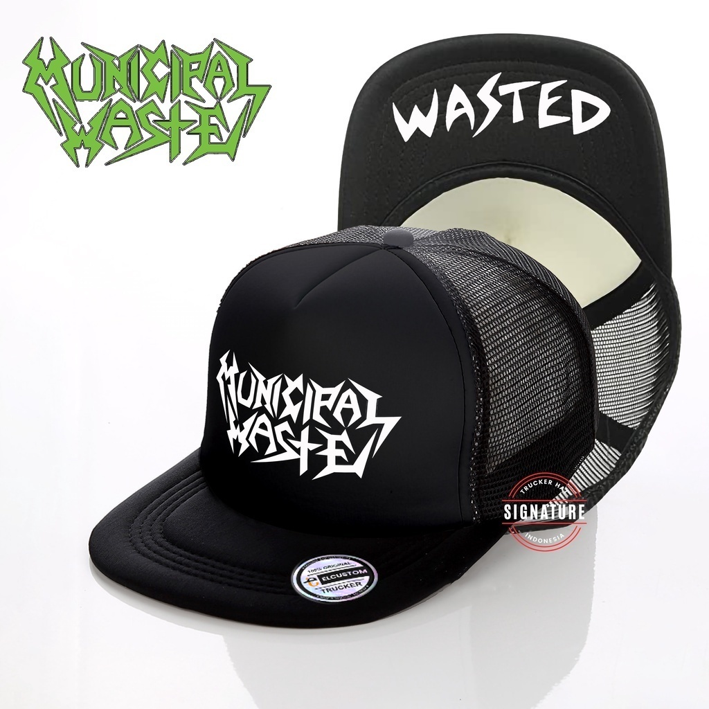 Municipal Waste | Trucker Hat | Snapback | Men's hat | Mesh Hat ...