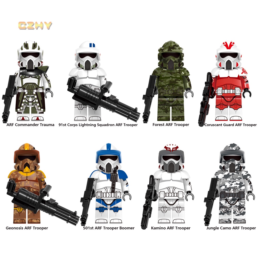 SW Space Wars 501st Kamino CGI Geonosis ARF Trooper Boomer Commander ...