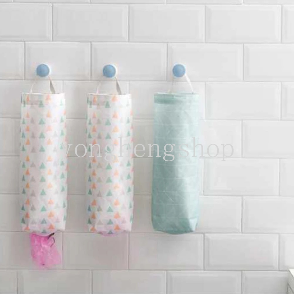 Wall Mounted Garbage Bag Storage Holder Kitchen Trash Bags Organizer ...