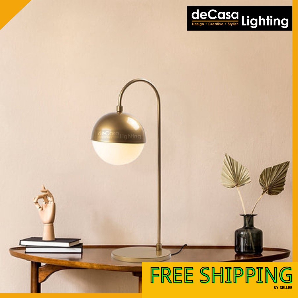 (Bulb Option) Decasa Lighting Metal Table Lamp G9 Bulb Option Modern ...