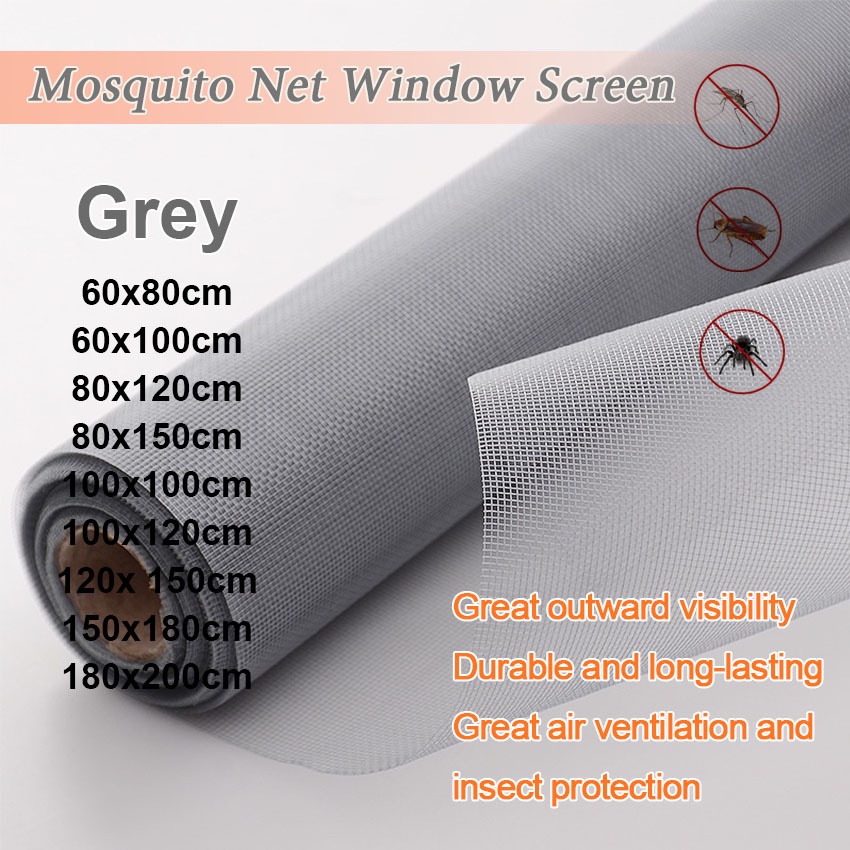 Mosquito Net Insect Screen Quality Fiberglass Mesh Net Grey Netting ...