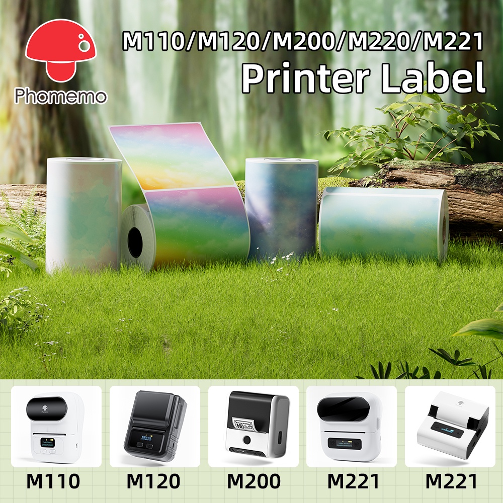 Phomemo Label Paper Label Sticker Thermal Label Waterproof Easy to Use ...
