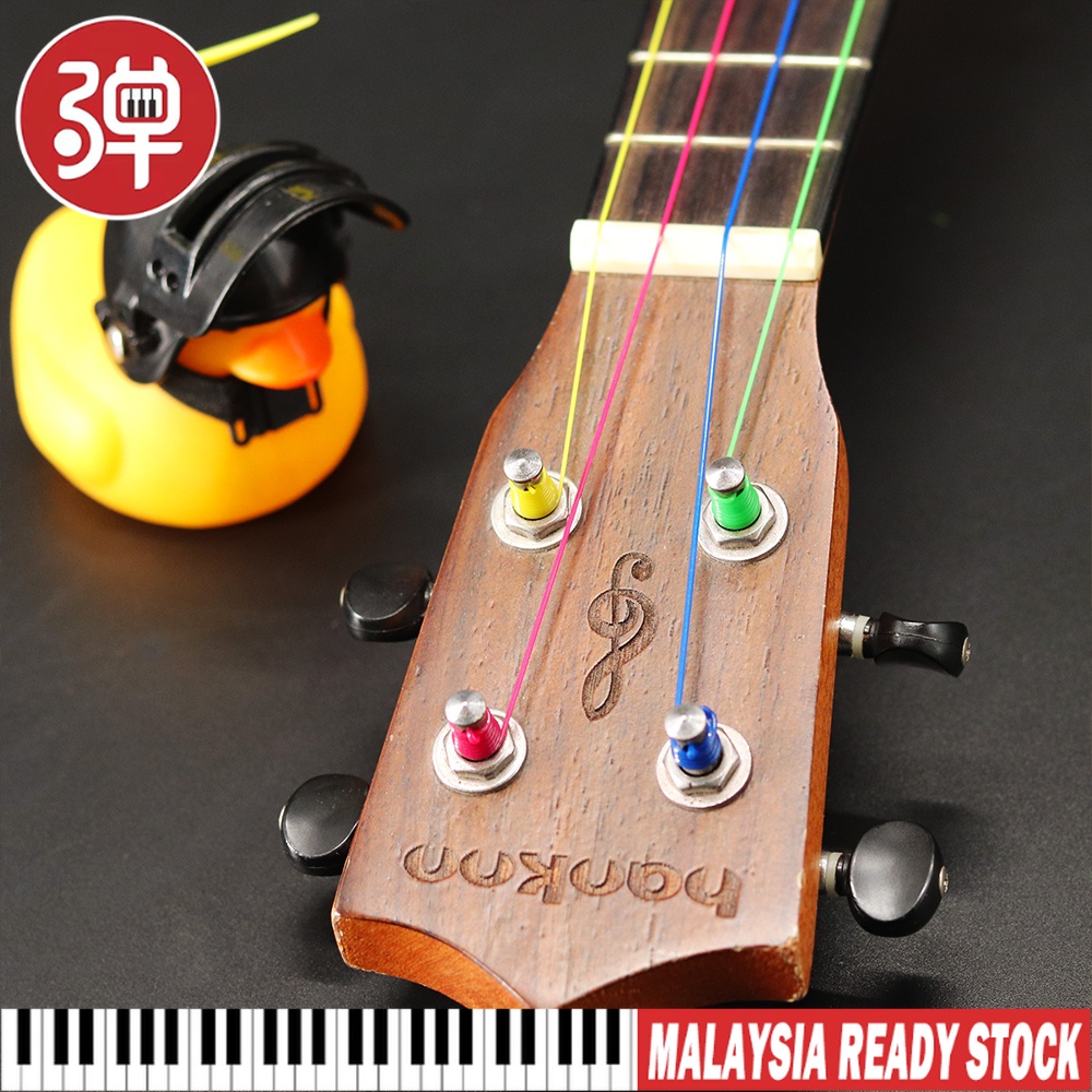 ★Ready Stock★Rainbow Color Acoustic Ukulele Strings colored nylon ...
