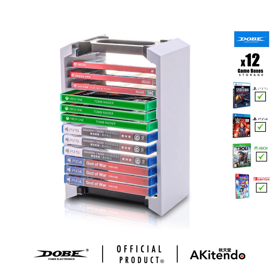 DOBE Storage Stand Game Card Box 12 pcs [Switch/PS4/PS5/Xbox] | Shopee ...
