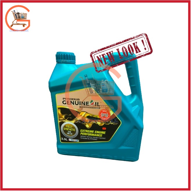 100% ORIGINAL PERODUA 0W20 0W-20 (3.5L) FULLY SYNTHETIC ENGINE OIL ...